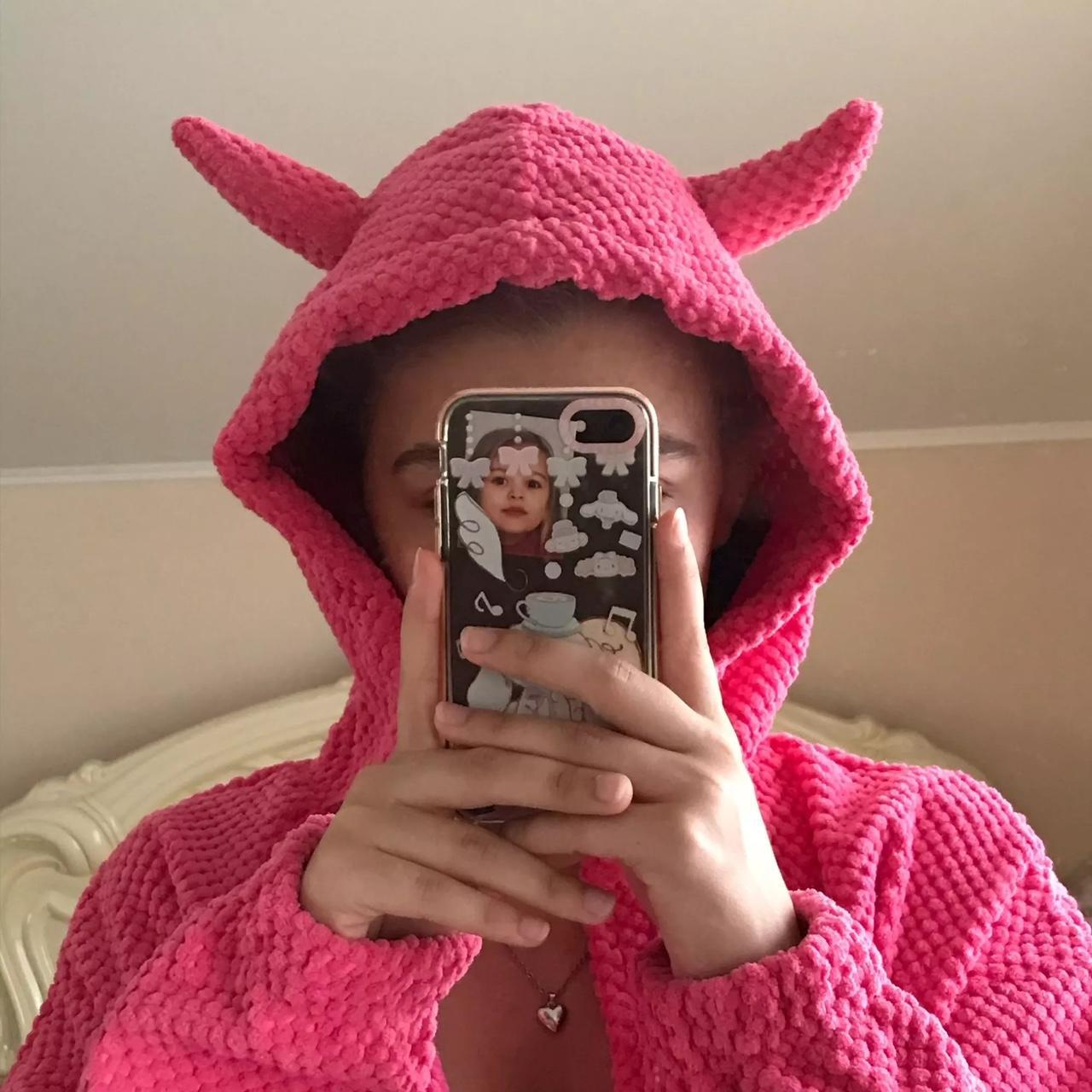 Pink Devils Horn Jacket - Depop