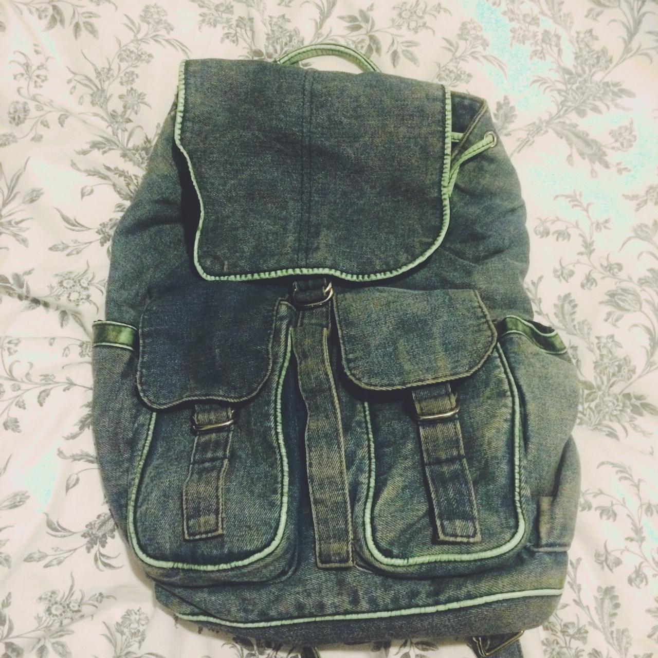 Topshop denim rucksack. 10/10 condition. Good size.... - Depop