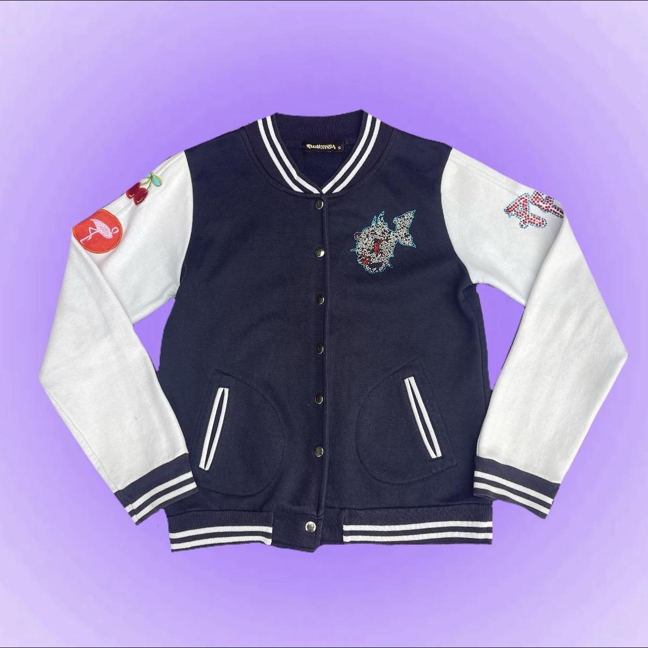 ♥️PUNKY FISH BOMBER♥️ Amazing early 2000s brand punky... - Depop