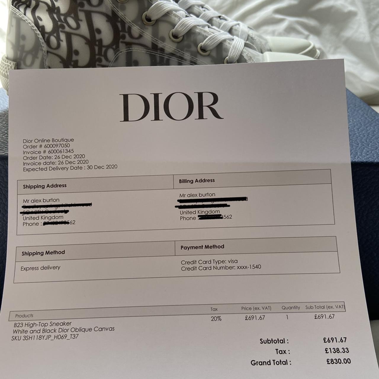 Dior B23 trainers UK 5.5 (EU 38). These were bought... - Depop