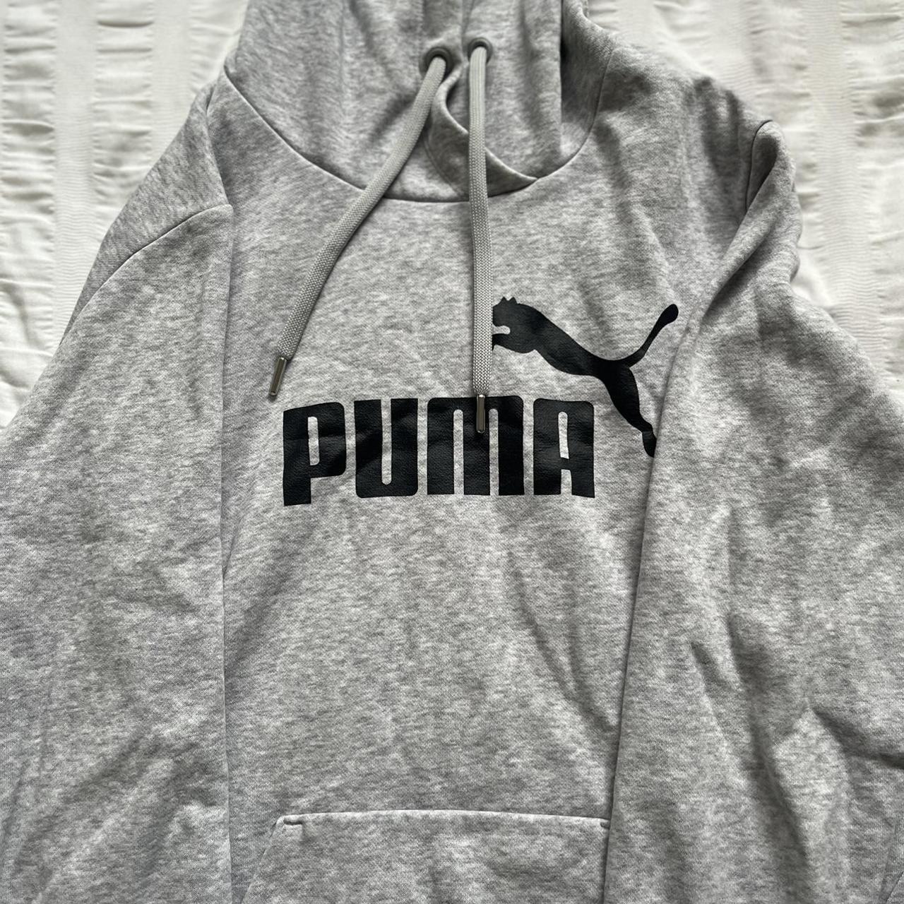grey puma jumper - Depop