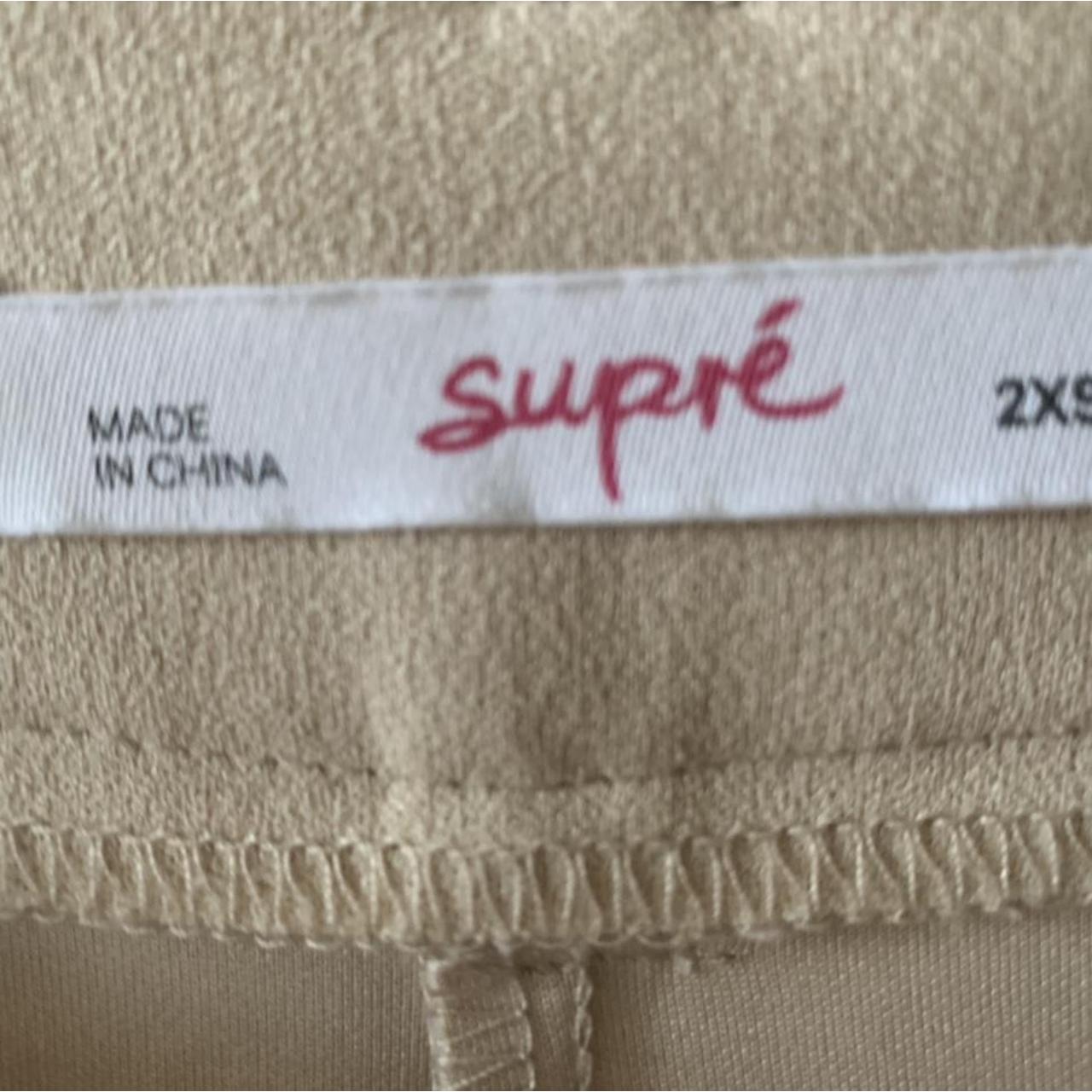 Supre beige pants, size xxs, like new/only worn a... - Depop