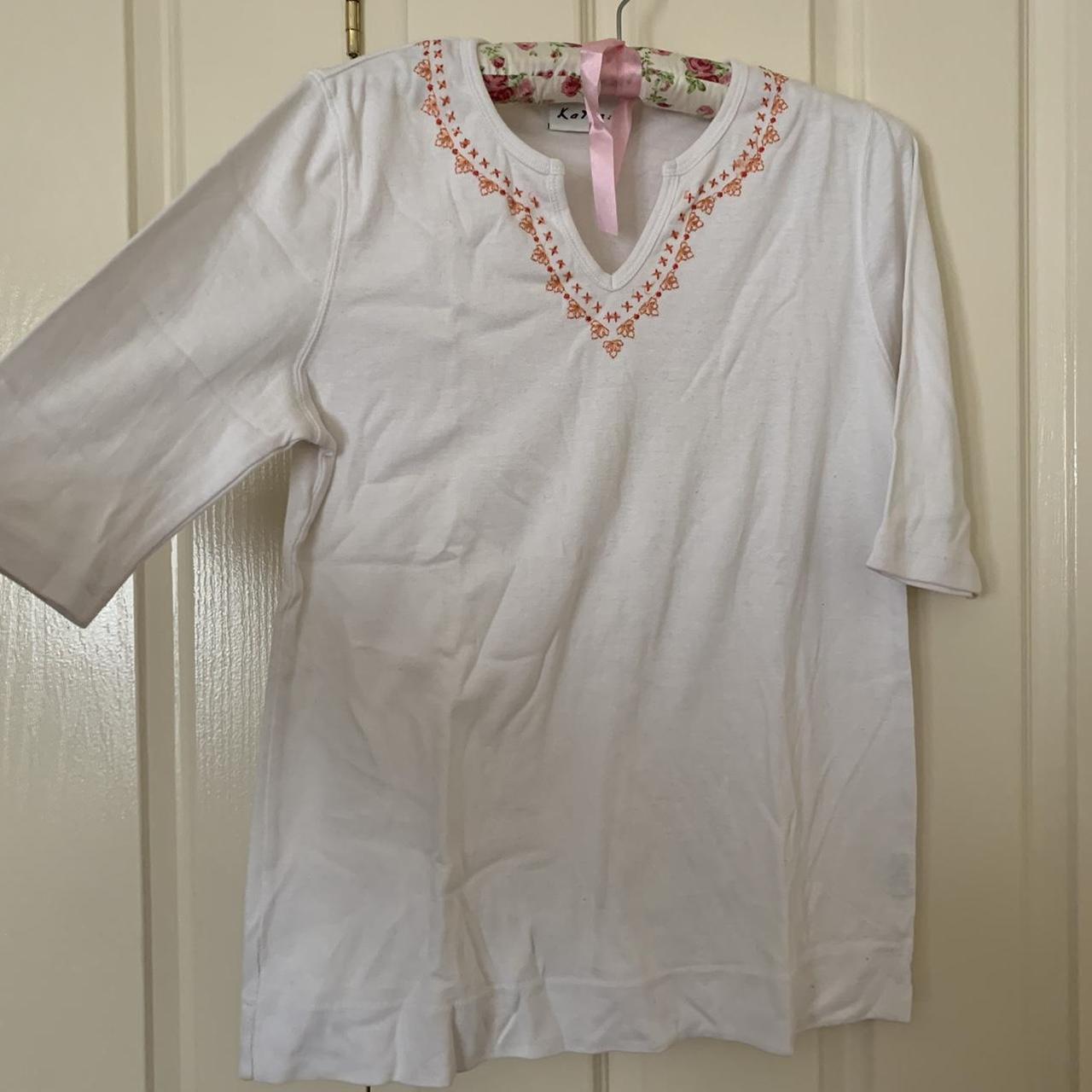 KATIES Size 12 top but can fit a ten Embroidery... - Depop