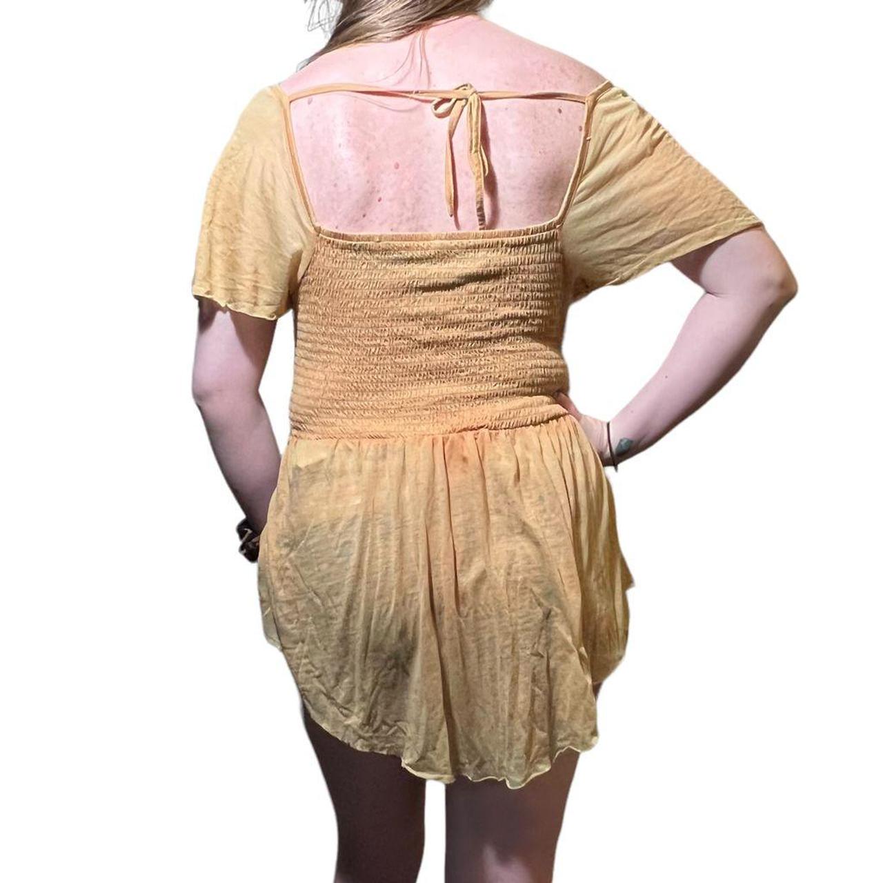 This chartreuse yellow boho top is so flirty and... - Depop