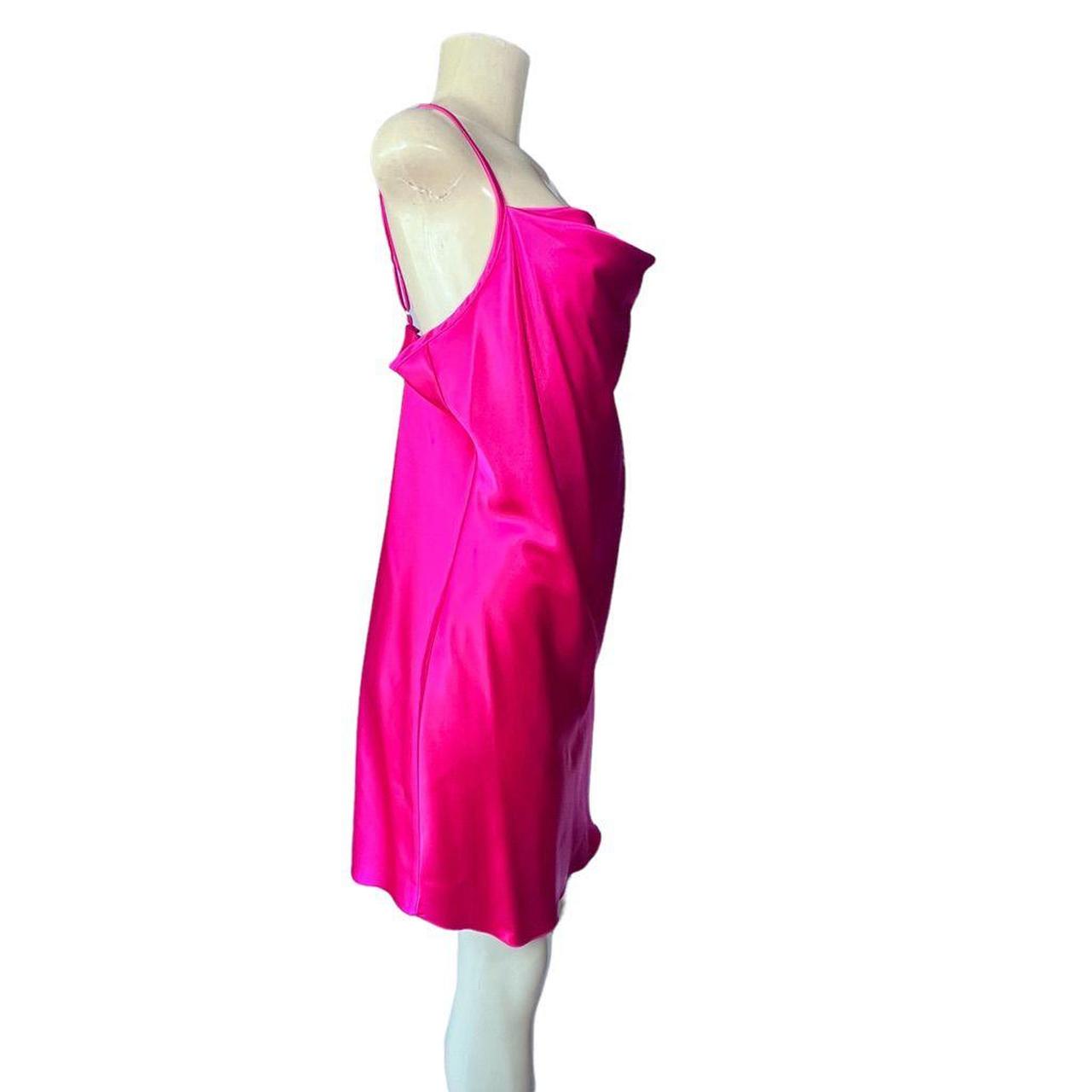 Hot Pink Open Back Slip Style Mini Dress Perfect Depop
