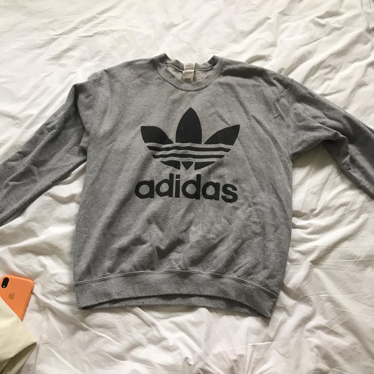Retro Adidas jumper - LARGE Slight light stain... - Depop
