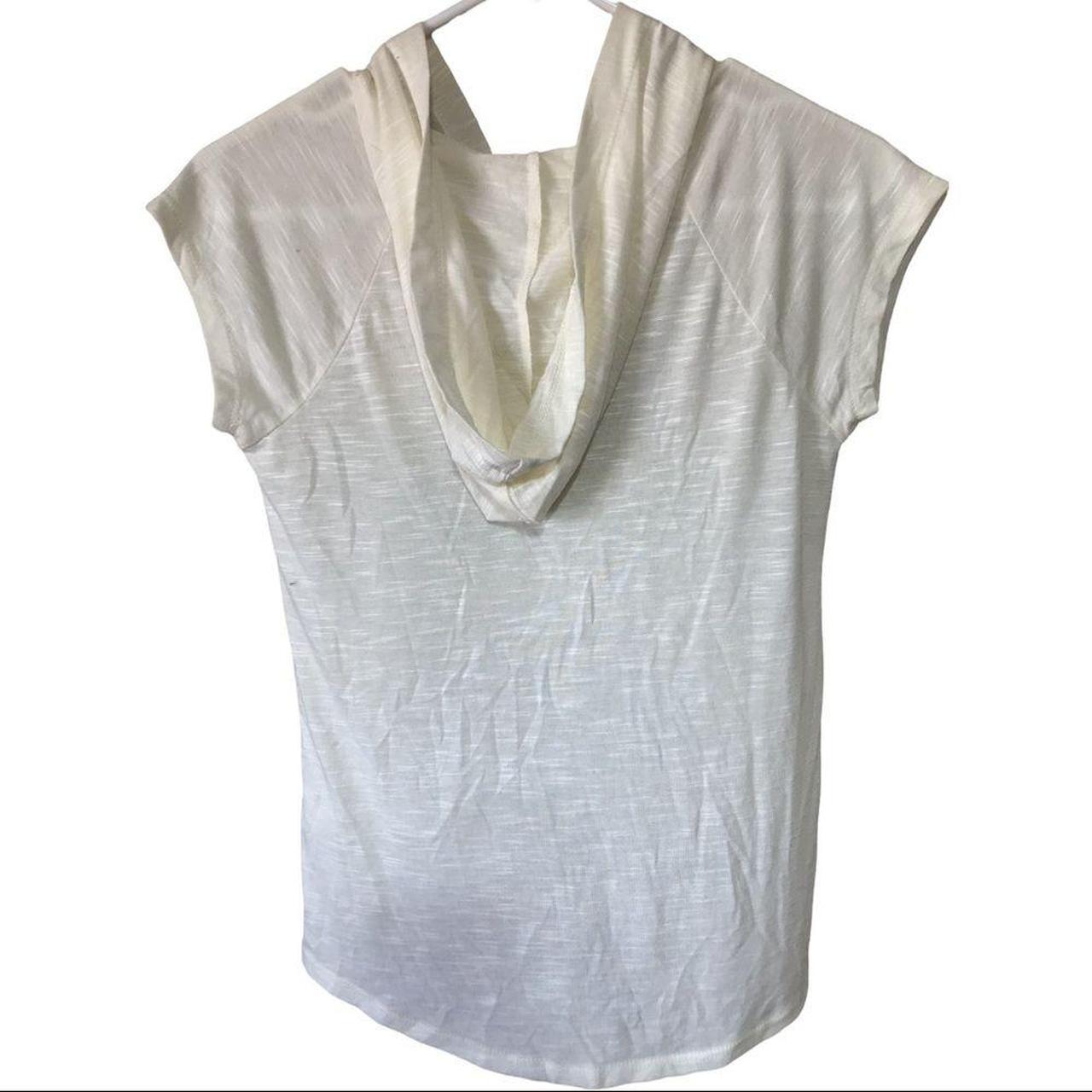 NWT Self Esteem ombre sequin peace sign hoodie shirt... - Depop