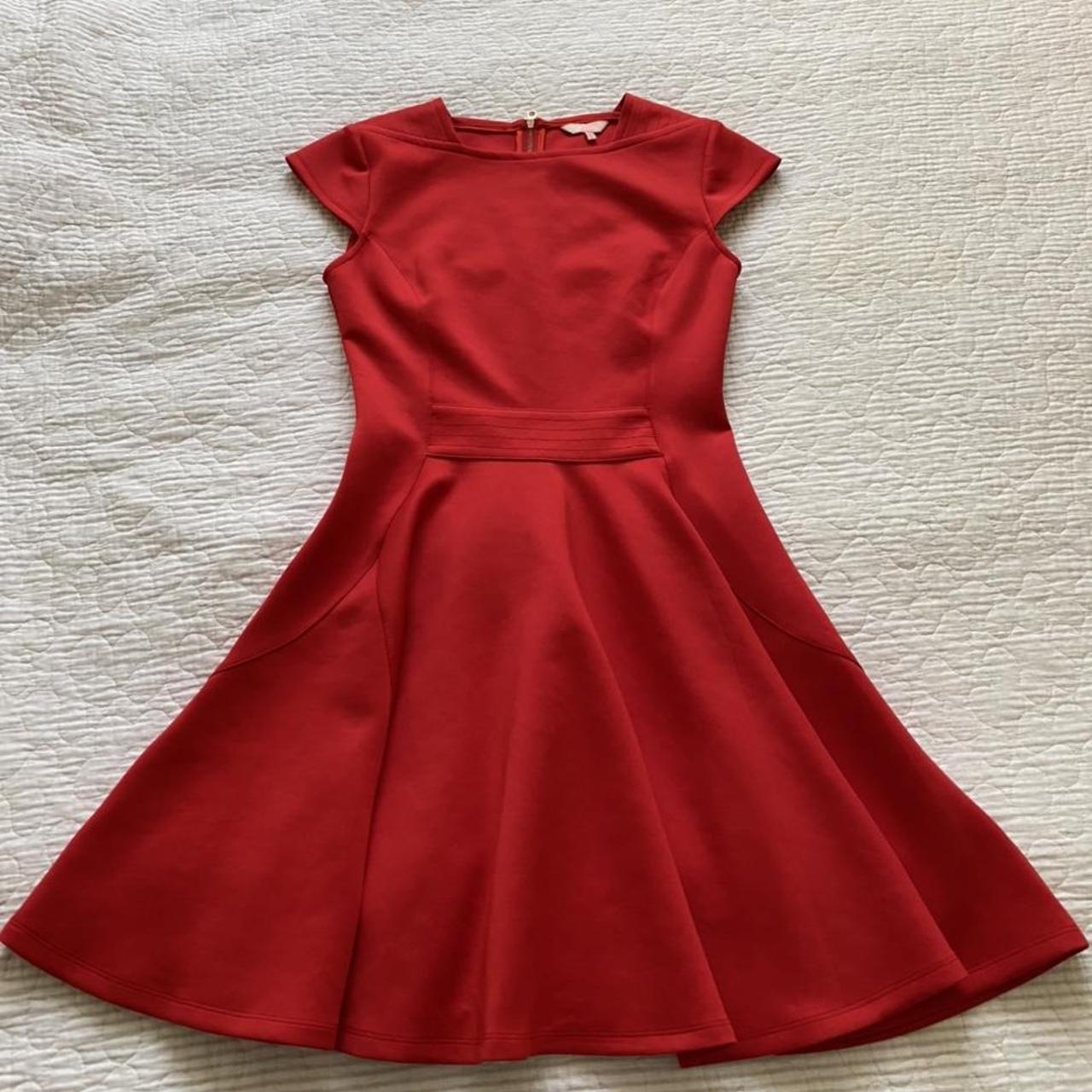 Ted Baker Red Dress size 2 - Depop