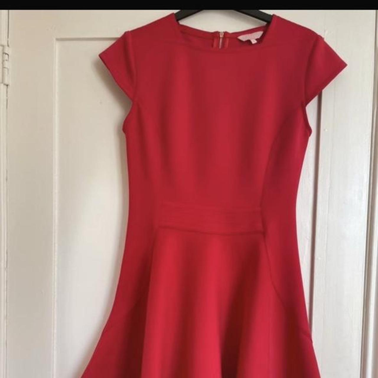 Ted Baker Red Dress size 2 - Depop