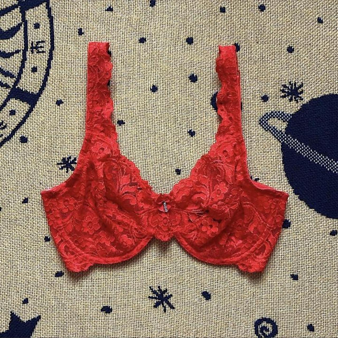32D Unlined Smart & Sexy Bra in Fire Red... - Depop
