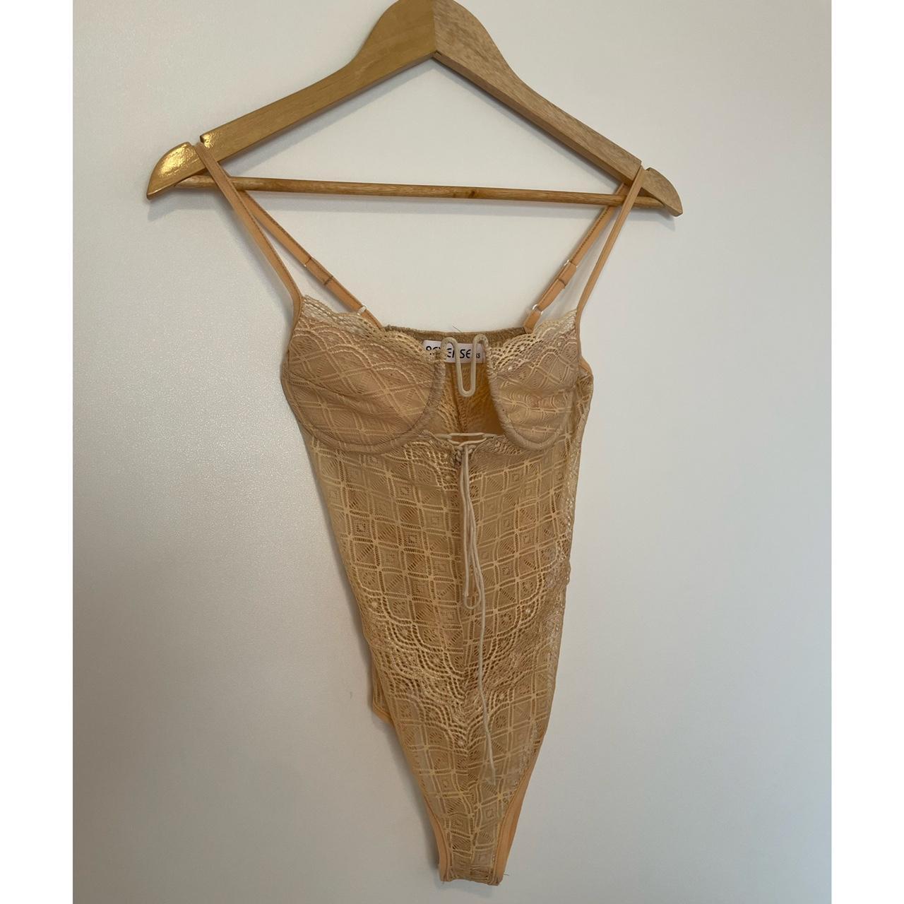 White fox boutique mesh bodysuit Size XS Never... - Depop