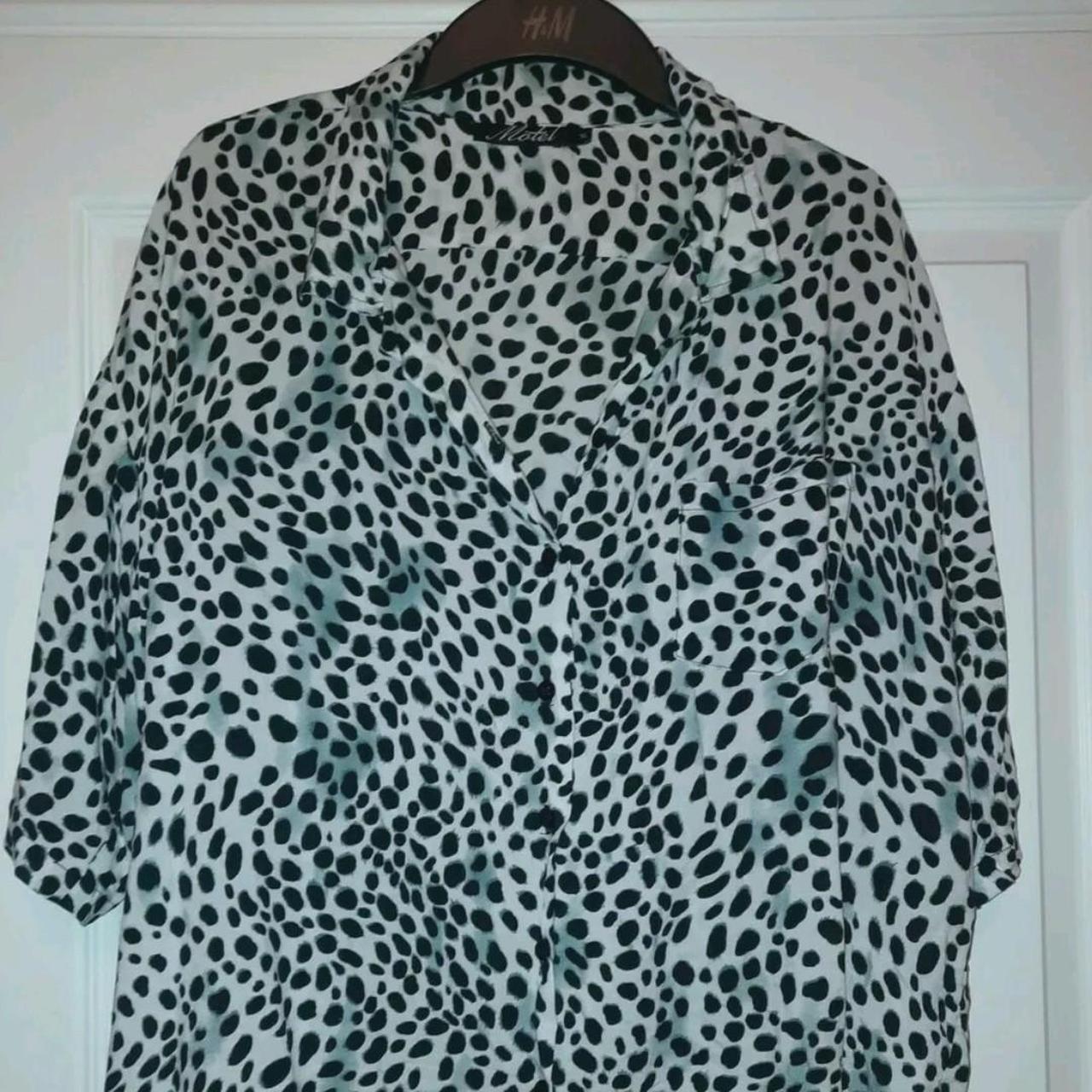 Motel Rocks Dalmatian Shirt. XL on label, but I am... - Depop