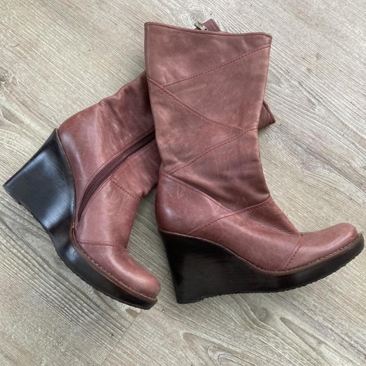 Dusky Pink Faith boots size 4. Lovely solid boots... - Depop