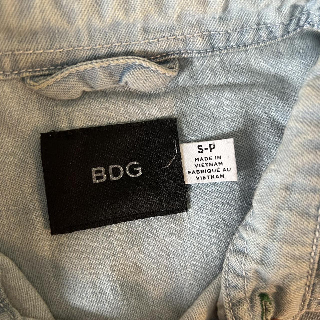 BDG Men's Blue and Pink Shirt | Depop