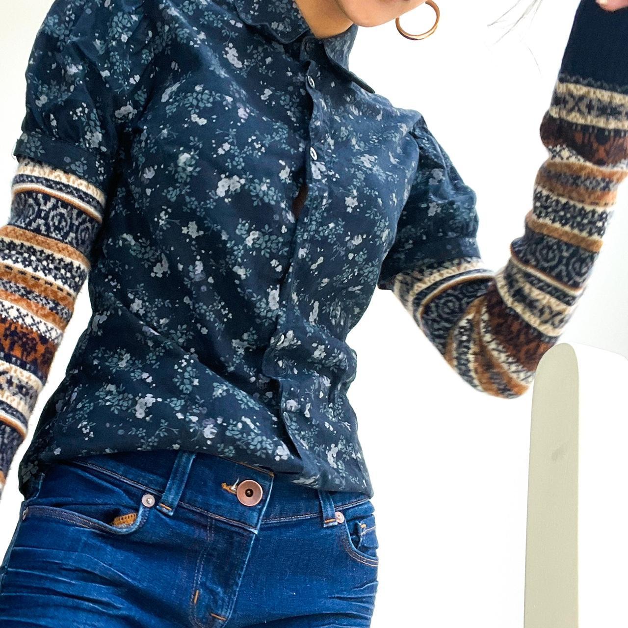 McQ by Alexander McQueen Long sleeve blouse Short... - Depop