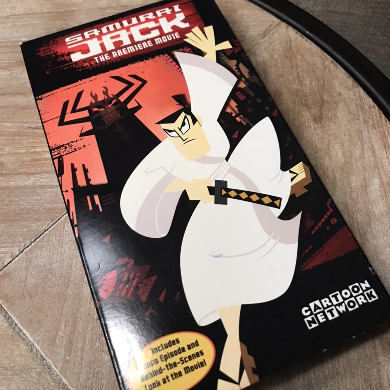 samurai jack the movie vhs, cartoon network vintage... - Depop