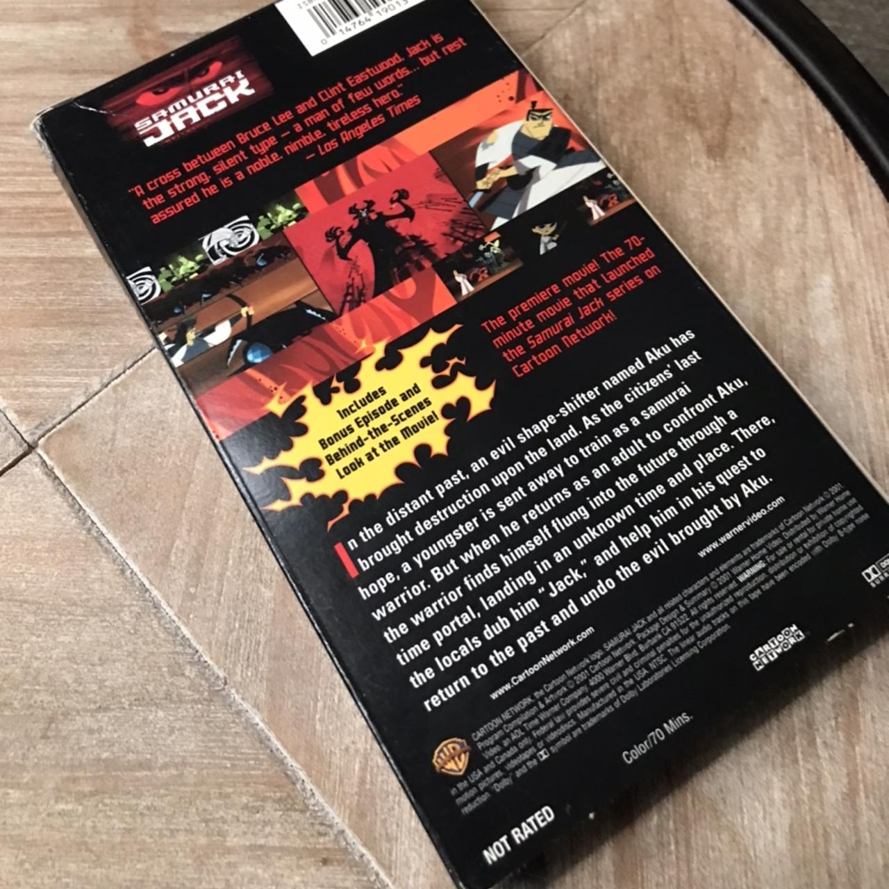 samurai jack the movie vhs, cartoon network vintage... - Depop