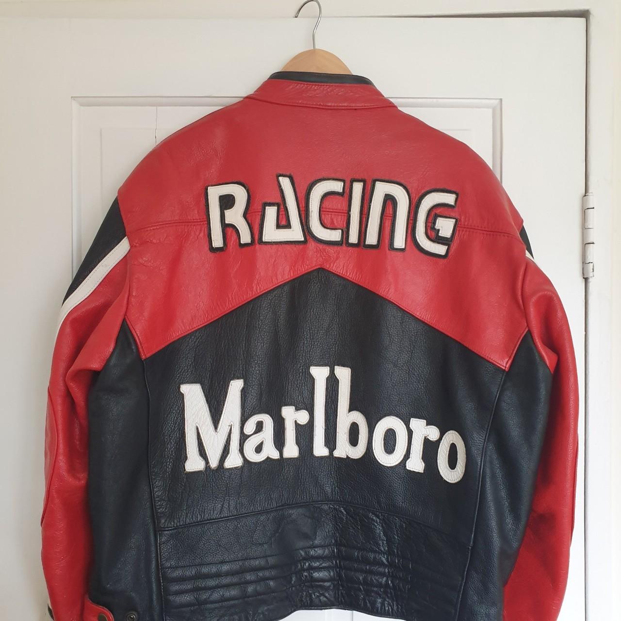 Vintage biker jacket ( very heavy weight ) Small... - Depop