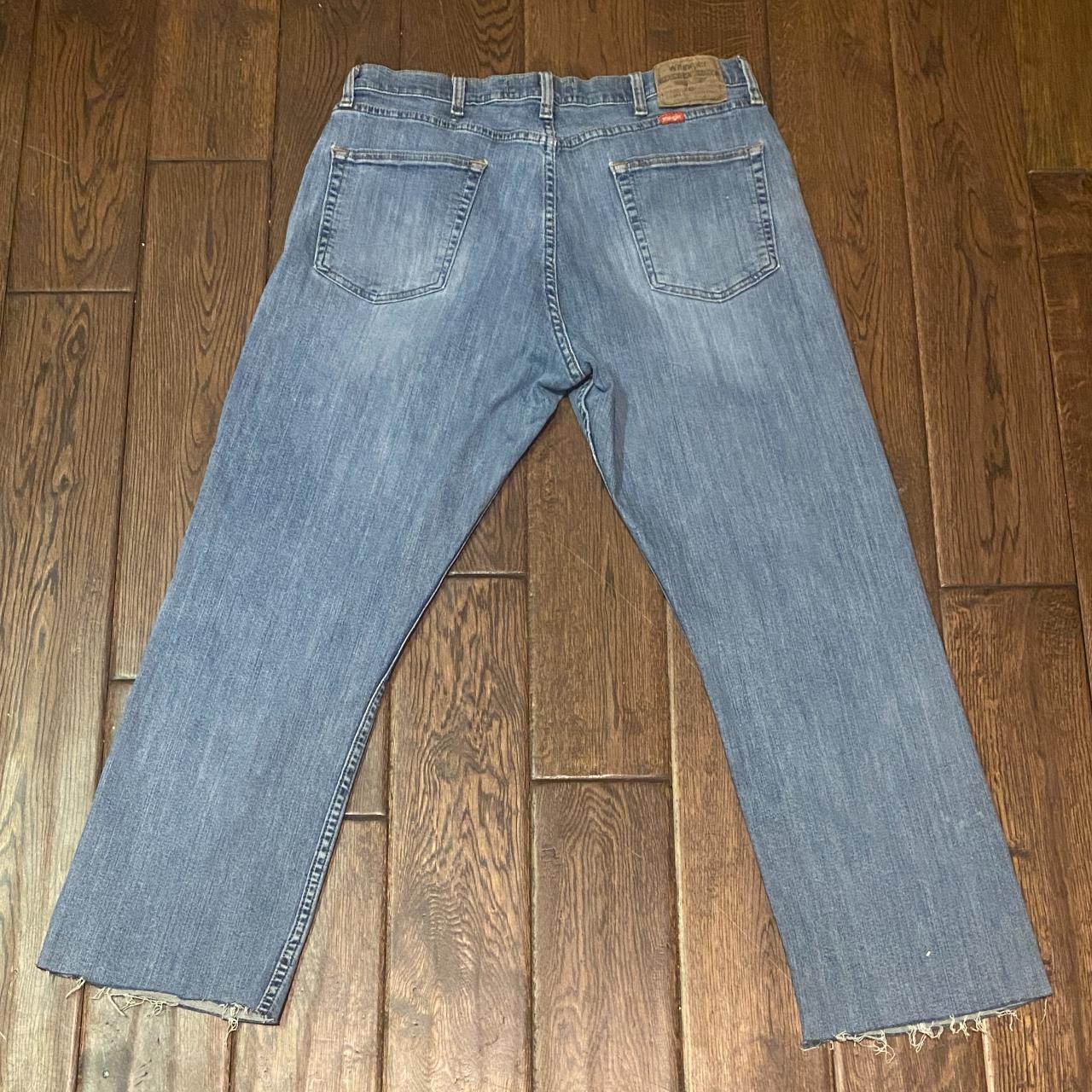 Distressed Relaxed Fit Wrangler Jeans With A Small Depop distressed-relaxed-fit-wrangler-jeans-with-a-small-depop