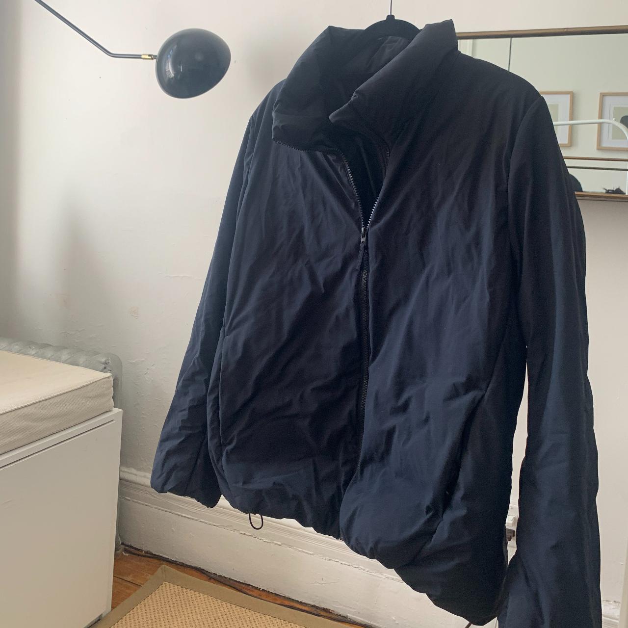 Uniqlo: Solid black puffer jacket Minimalist,... - Depop