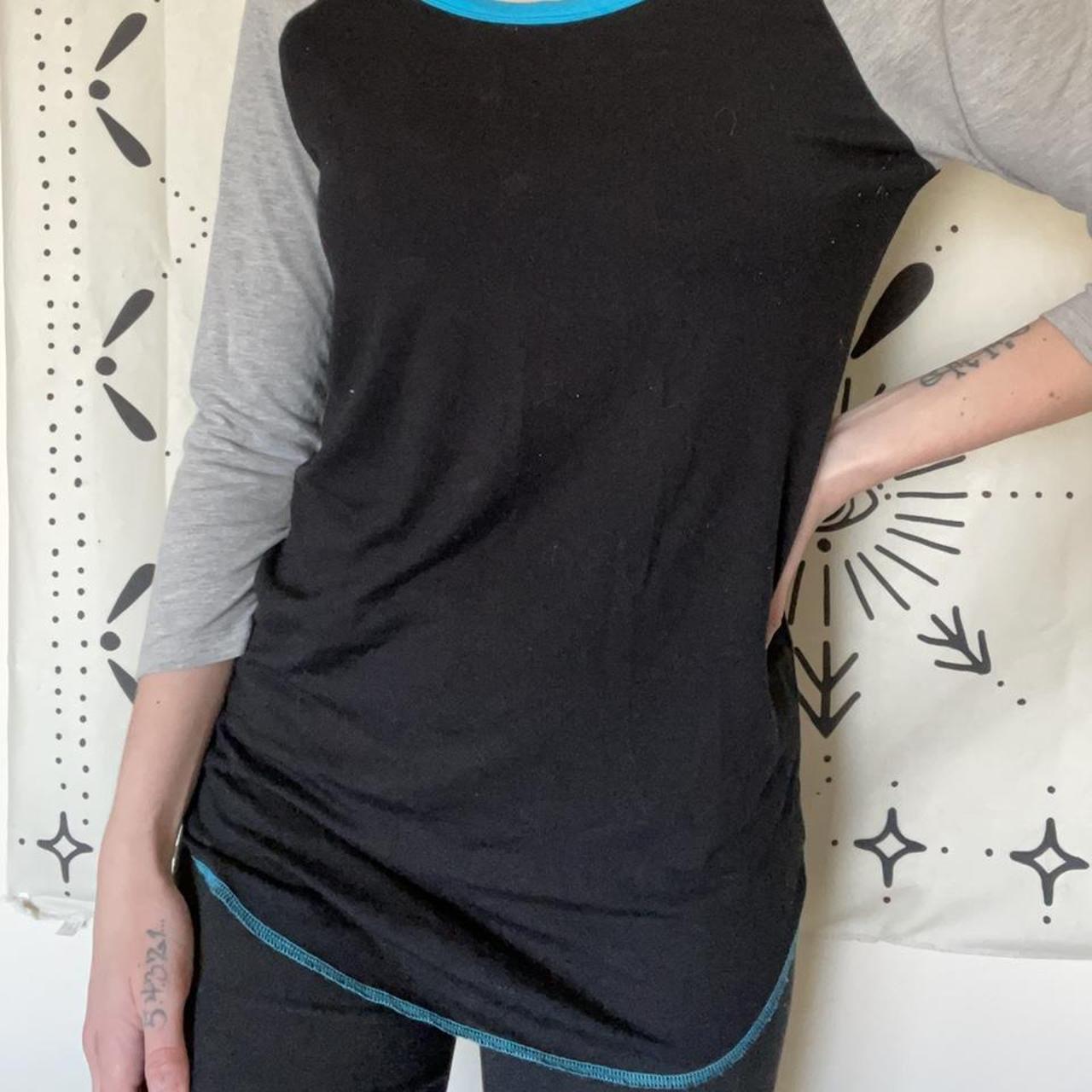 3/4 length tee. Model measurements: bust 35”, waist... - Depop