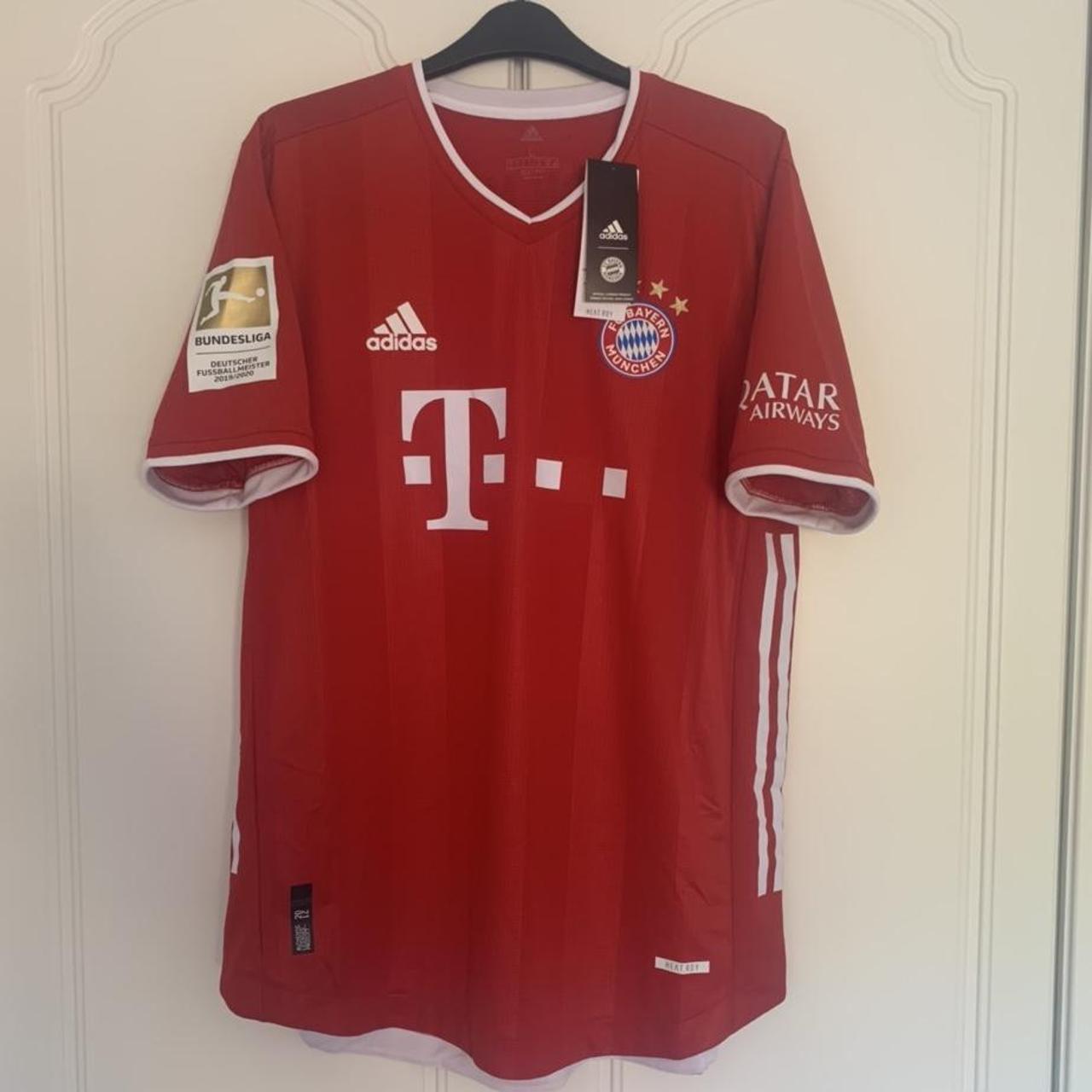 Bayern Munich home football shirt 2020/21 - Heatrdy... - Depop