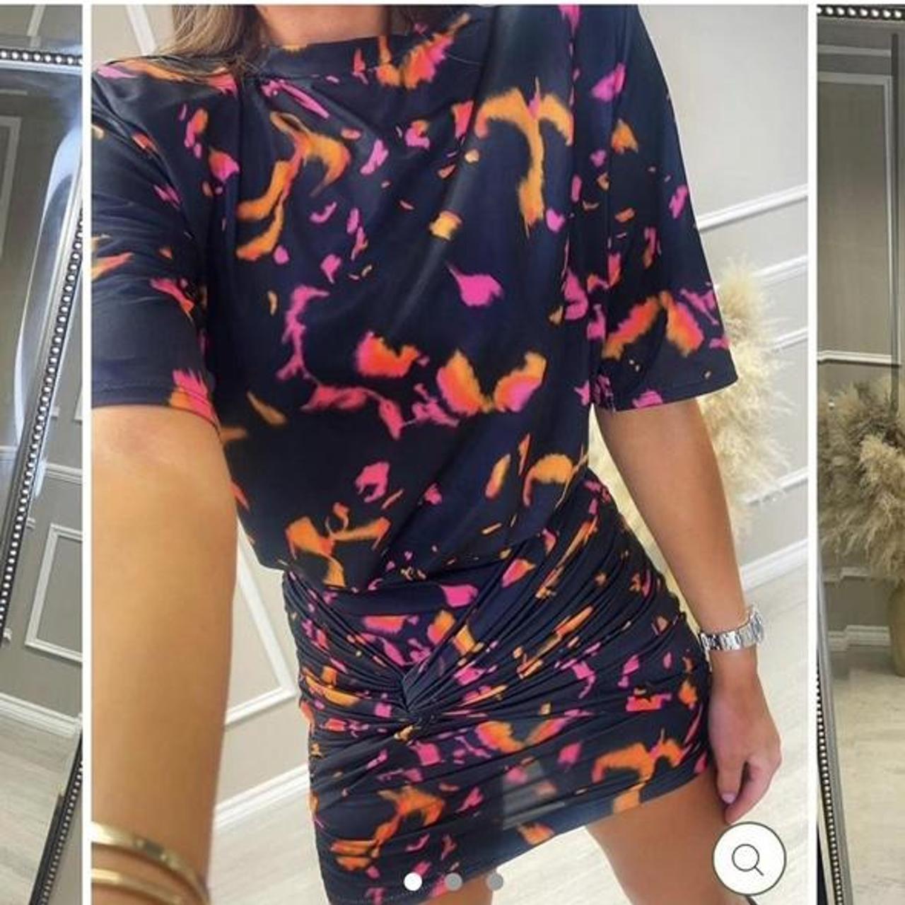 Style hub knot Mix colour multi co ord set suit... - Depop