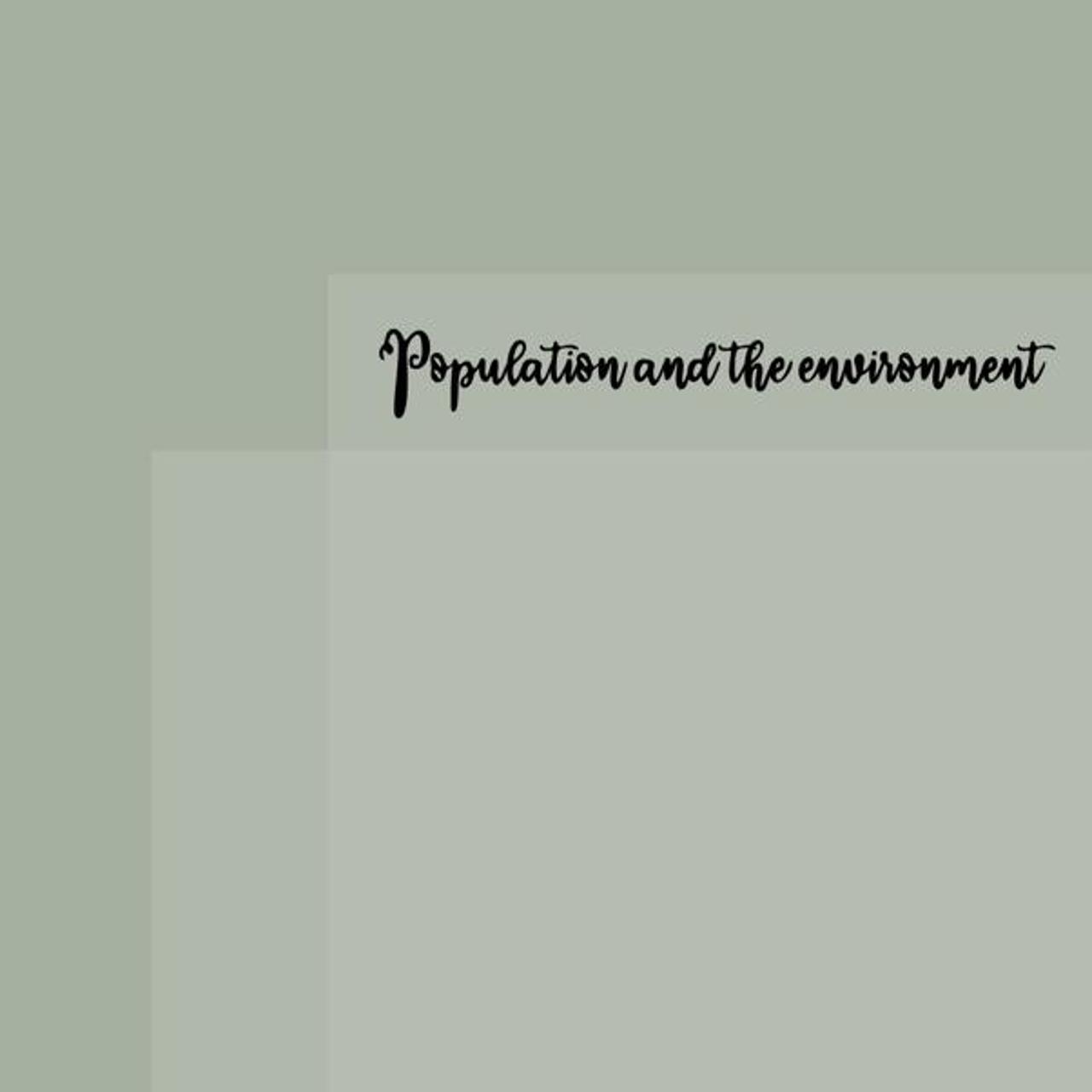 AQA A-Level Geography Population and the... - Depop