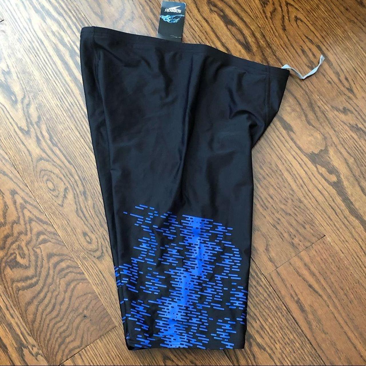 SPEEDO Mens Performance Power Flex Eco Black Blue... - Depop