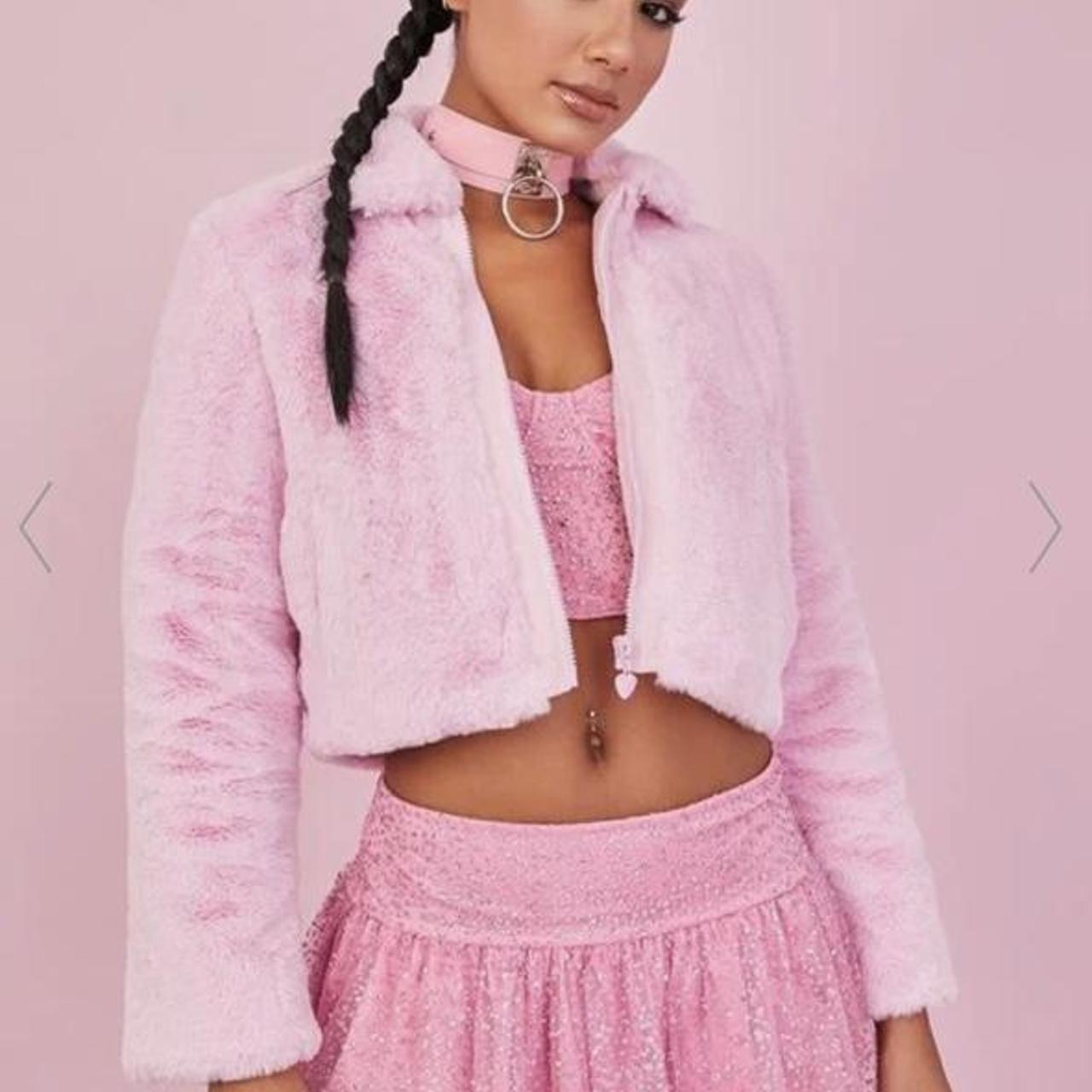 Dollskill sweet Cupid’s fool cropped jacket in baby... - Depop