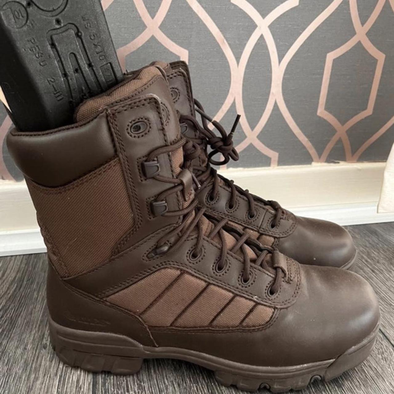 Military boots size 9w brand new with spare insoles... - Depop