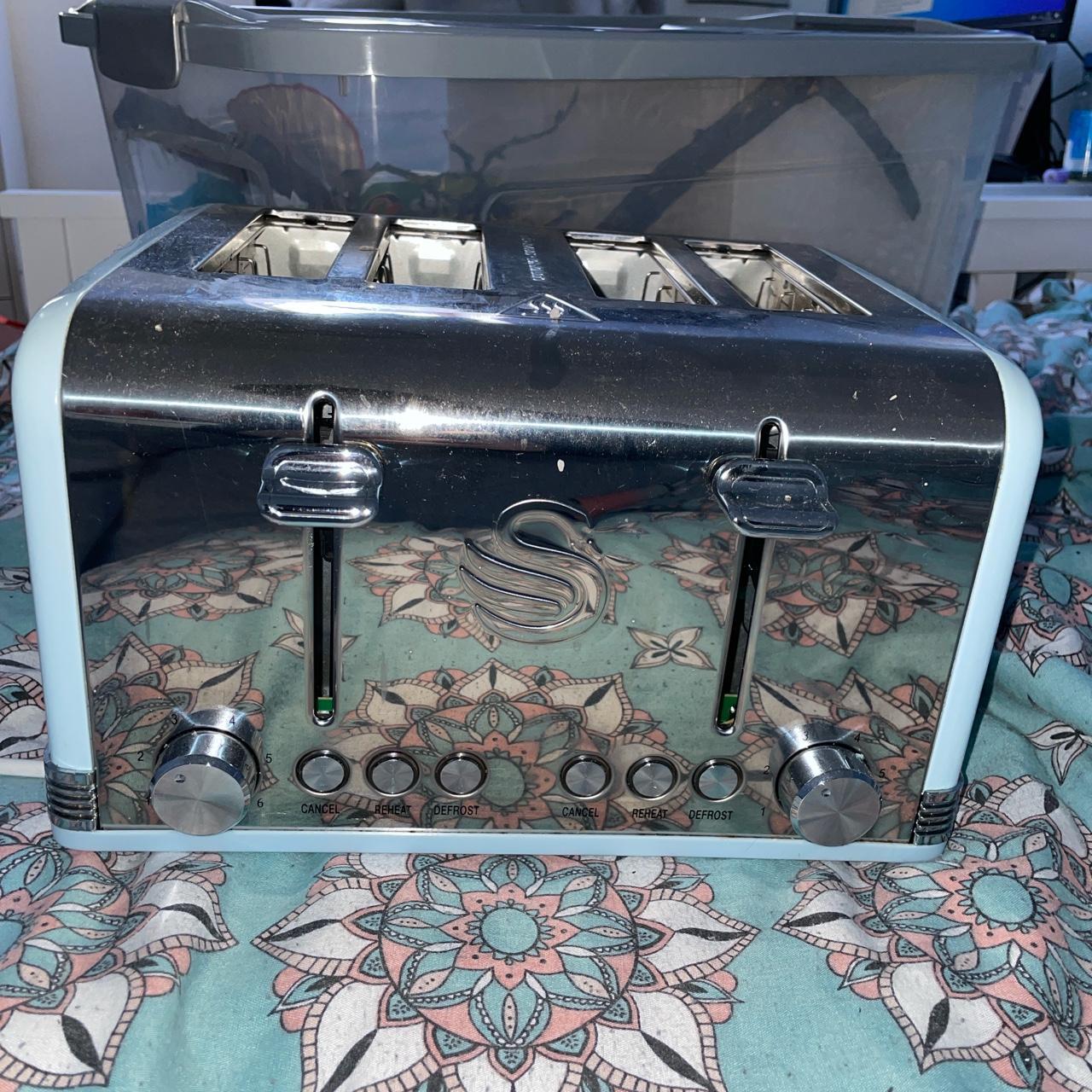 Swan brand. Duck egg blue. Toaster and kettle. Only... - Depop