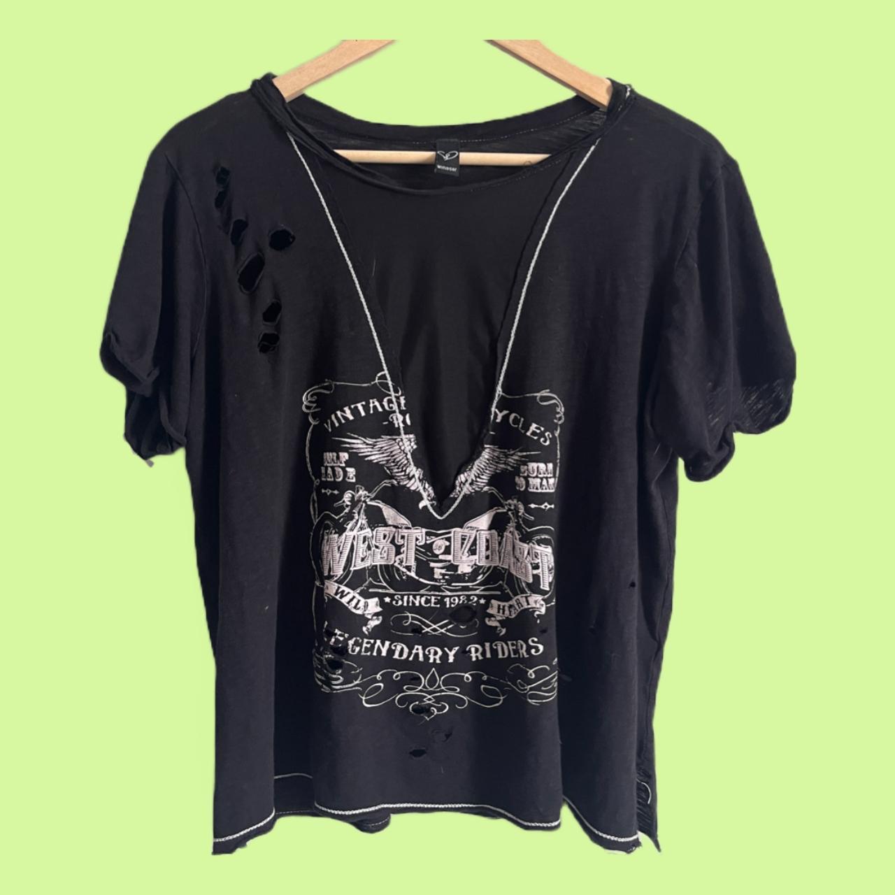 Windsor brand distressed band style t-shirt.... - Depop