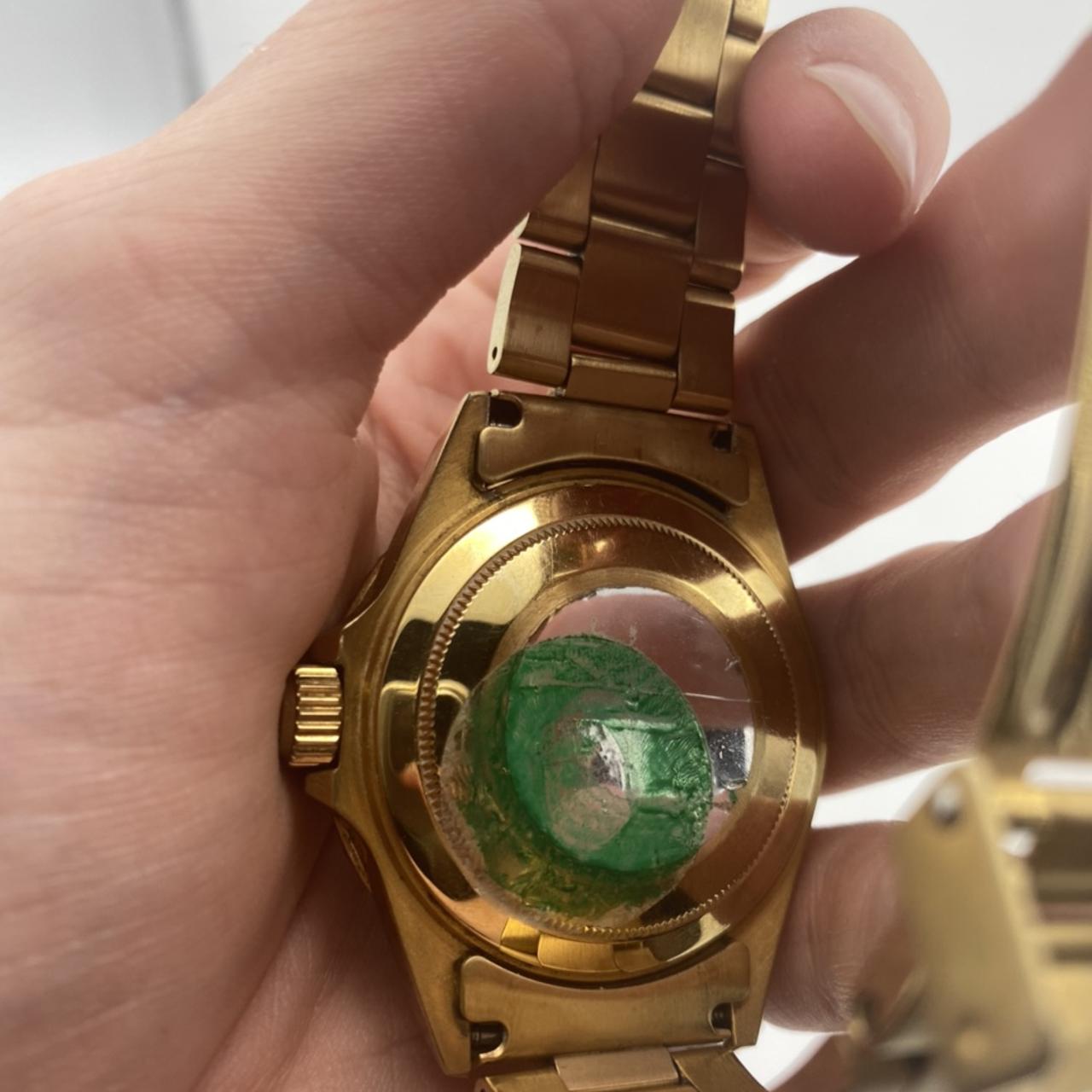 Bapex by bathing ape gold watch BAPE Been sitting... - Depop