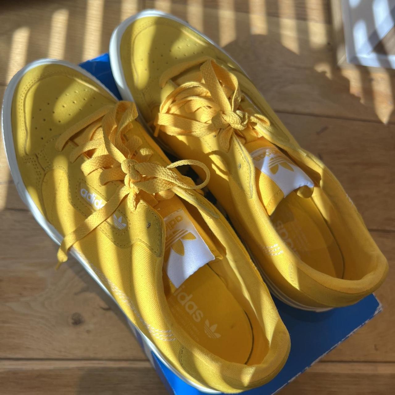 Adidas Men's Yellow Trainers | Depop