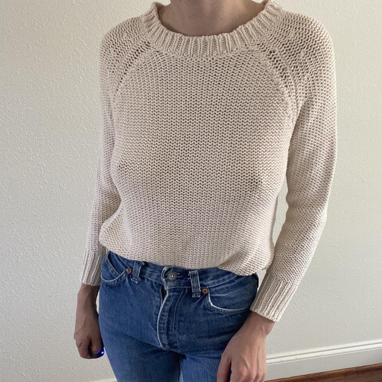 Women's Cream Jumper | Depop