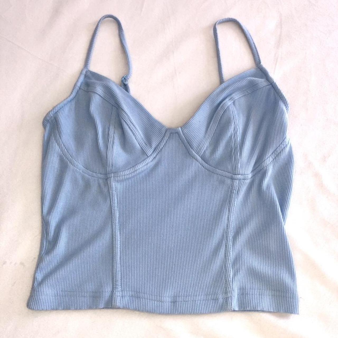Baby blue preppy top. Brand: illa illa. Size medium.... - Depop