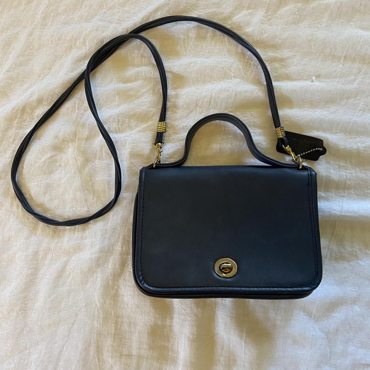 Coach Women's Navy Bag | Depop