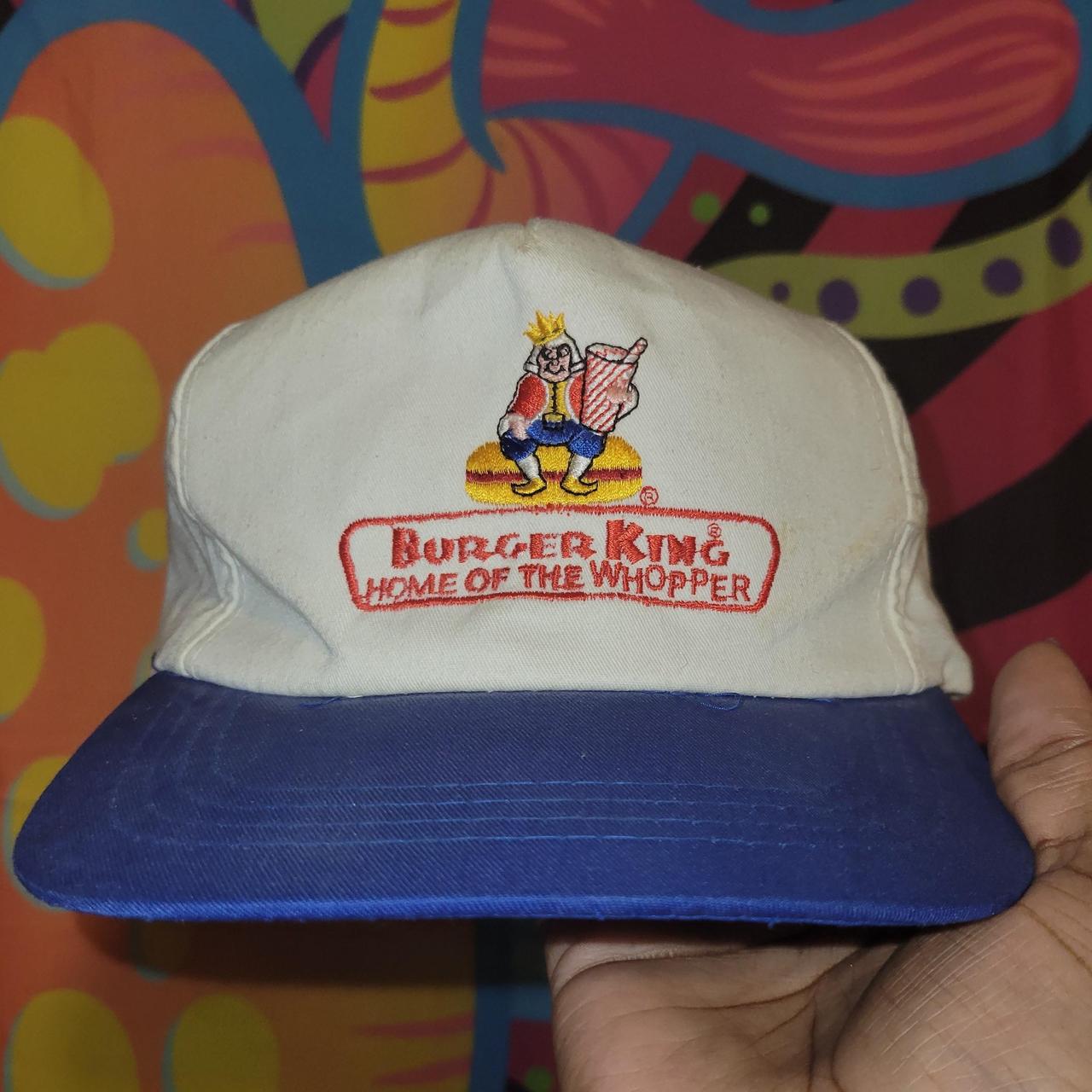 Vintage 80s 90s Burger King hat home of the Whopper... - Depop