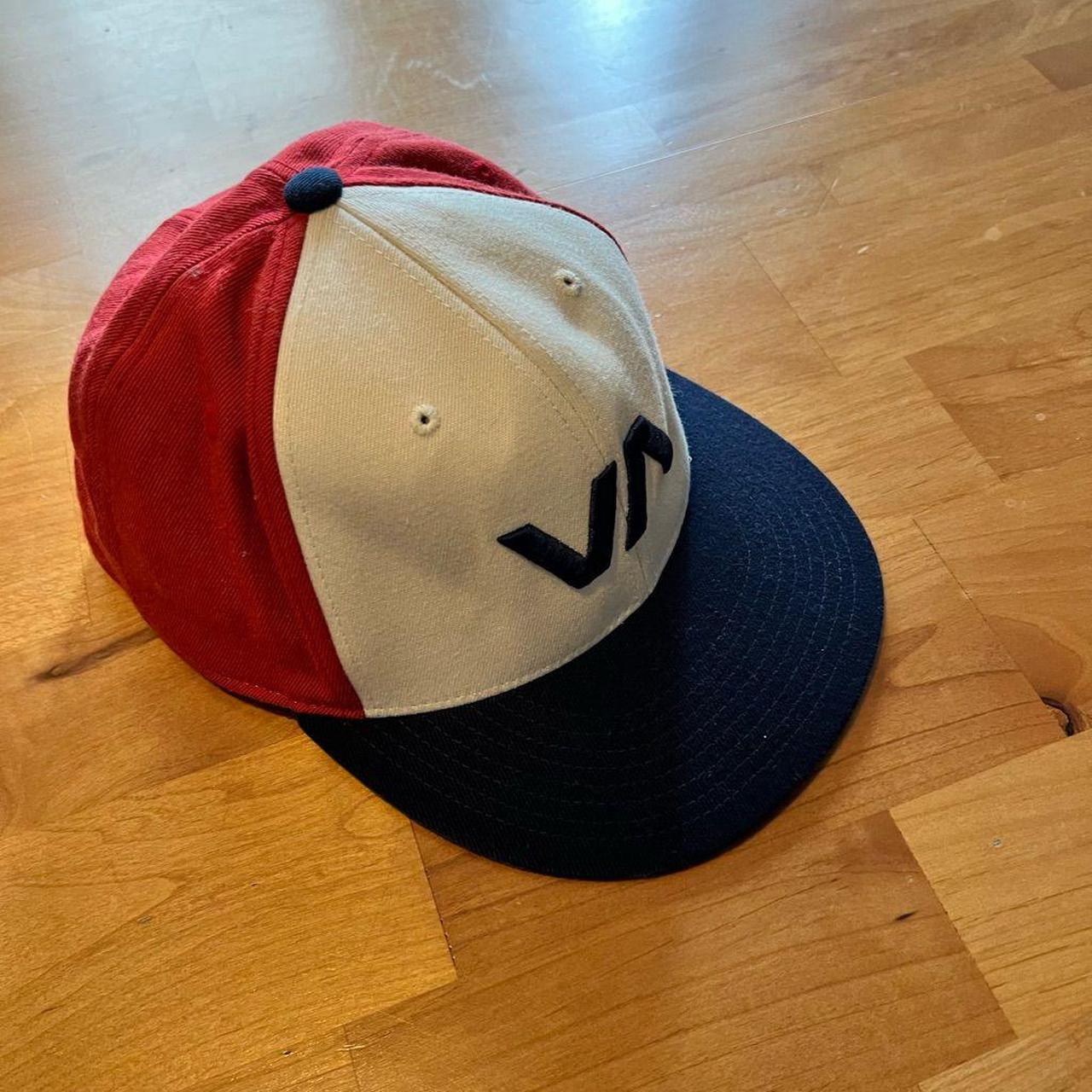 RVCA blue, red and beige full cap L-XL -good condition - Depop