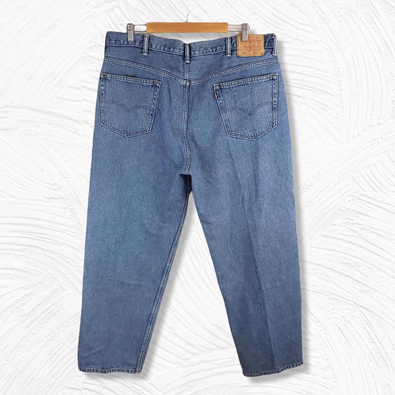 Light-wash/classic wash jeans by Levi's in the 550... - Depop