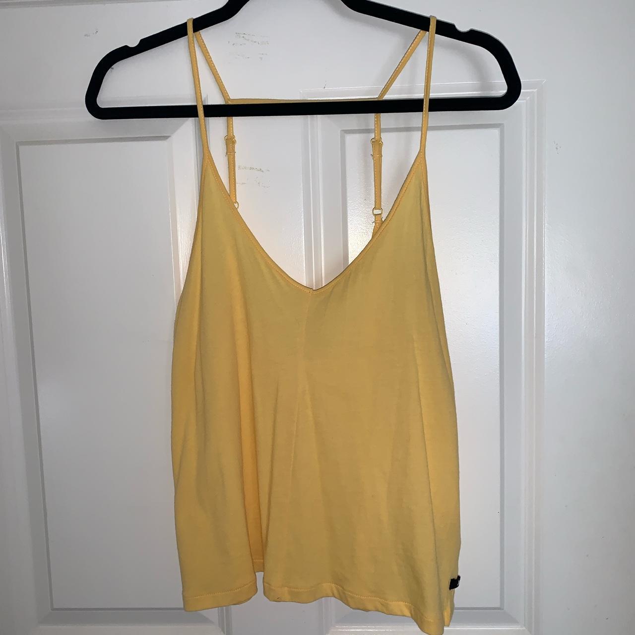 Hurley Women's Yellow Vest | Depop