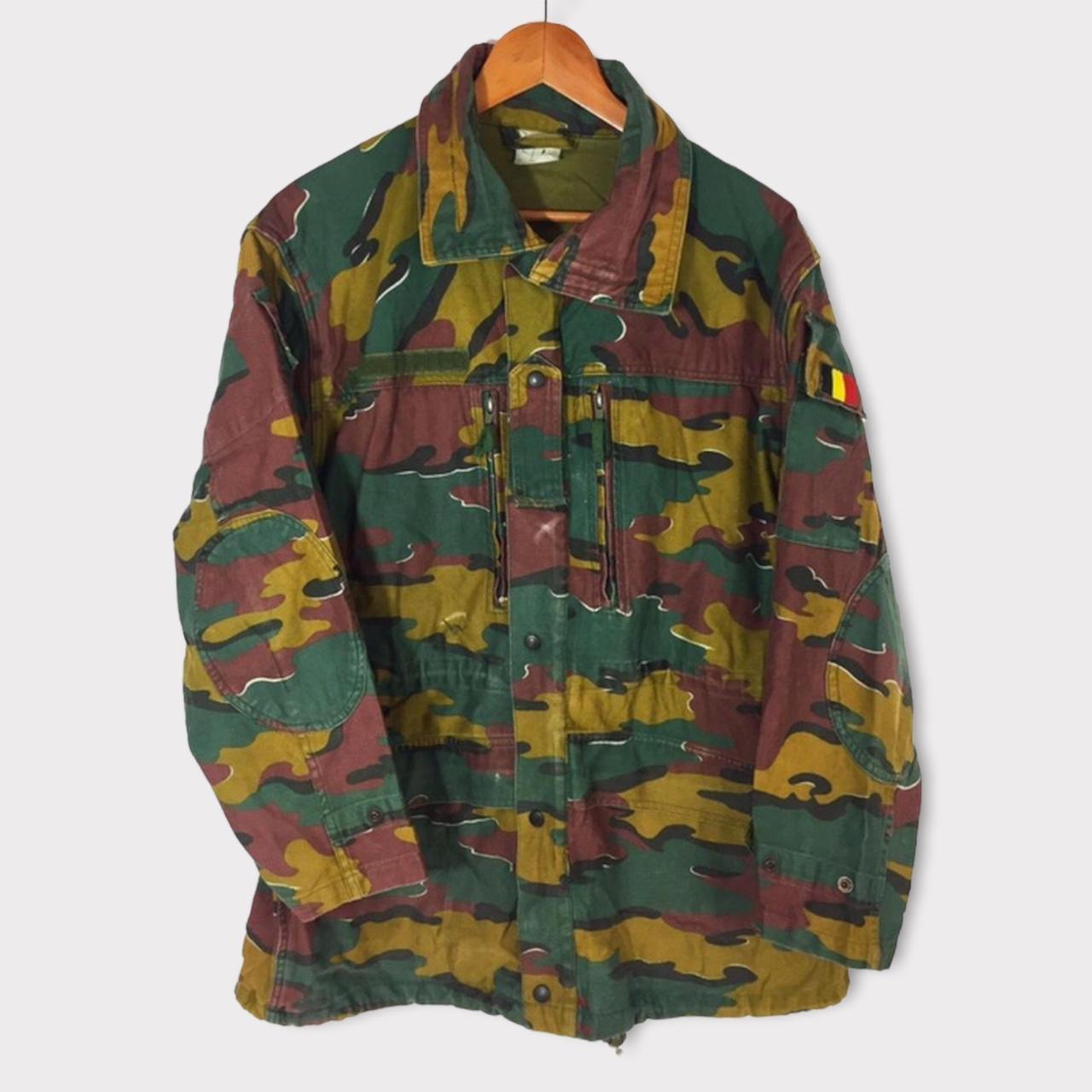 Genuine Belgian Army Combat Parka Jacket in M90... - Depop