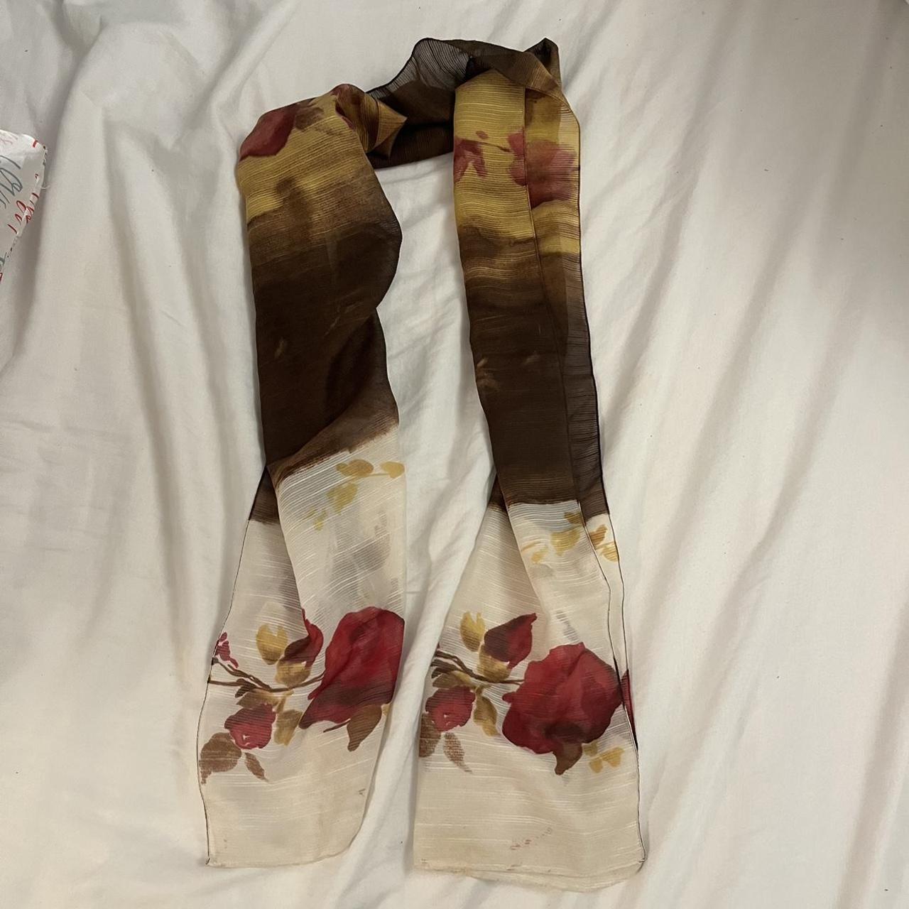 floral skinny 90s y2k scarf selling some more... - Depop