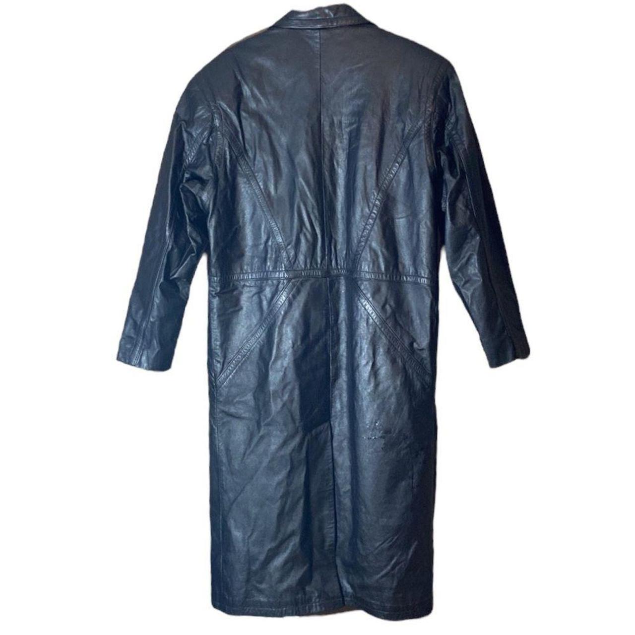 Vintage Global Identity G III Leather Trench Coat... - Depop