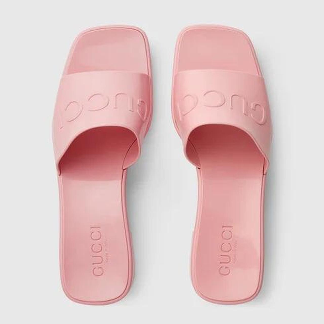 Size 39 pink platform authentic Gucci sandal Box... - Depop