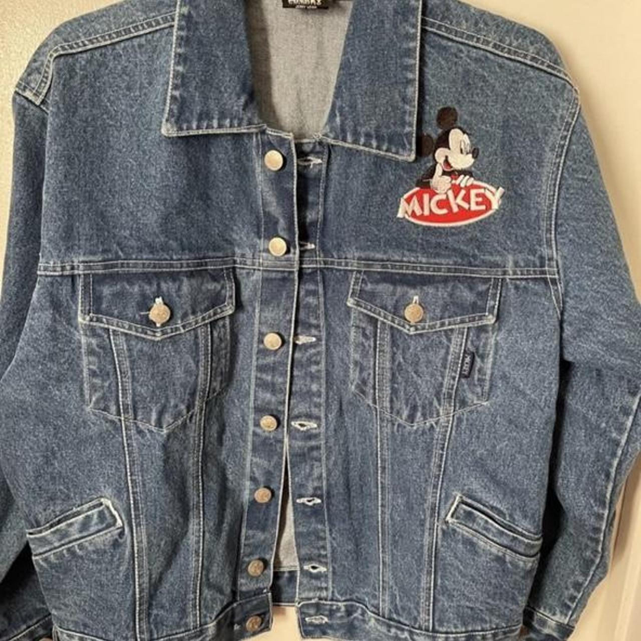 Vintage Mickey Mouse denim jacket - Depop
