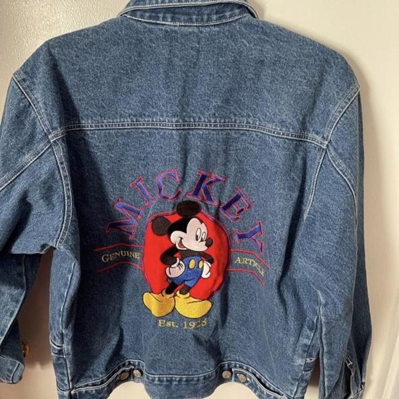 Vintage Mickey Mouse denim jacket - Depop