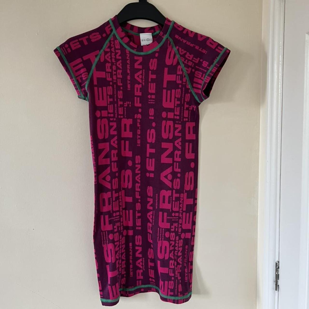 IETS FRANS LOGO PRINT seamless bodycon mini dress in... - Depop