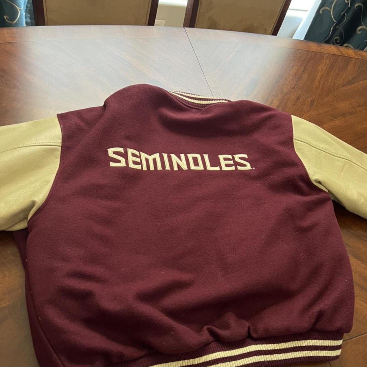 Vintage Florida State Seminoles Letterman’s jacket. - Depop